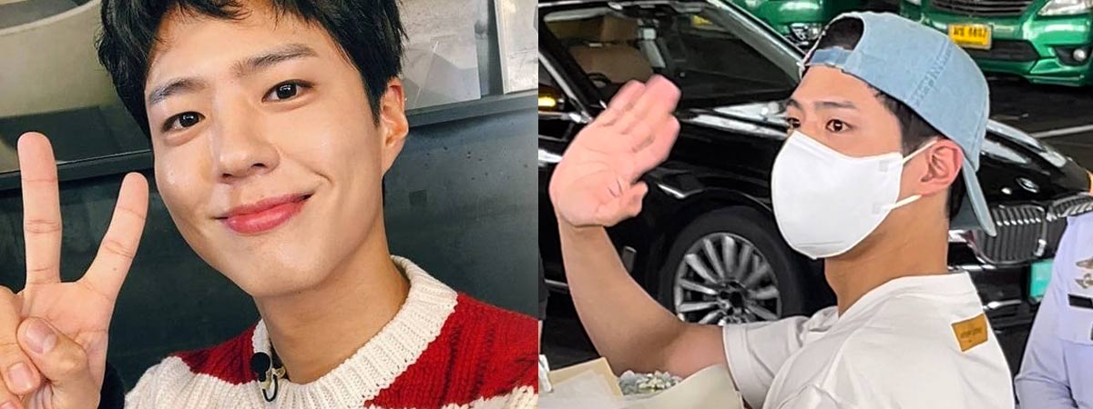 พัคโบกอม ถึงไทยแล้ว วิ่งมาหาแฟน ๆ ด้านนอกสนามบิน หล่อออร่ามาก