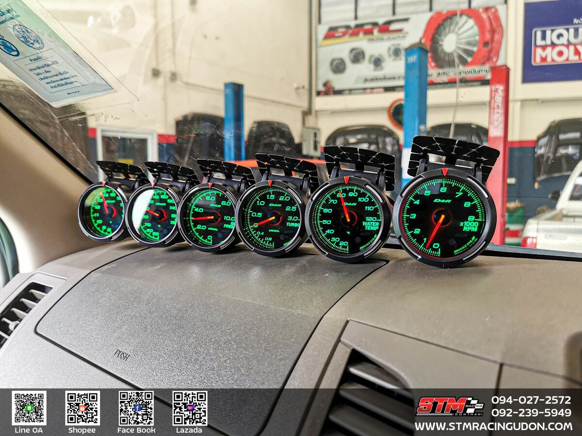 Defi 248ST OBD2 เกจชุด 6 ตัว รุ่นใหม่ระบบOBD อุปกรณ์การติดตั้งครบชุด